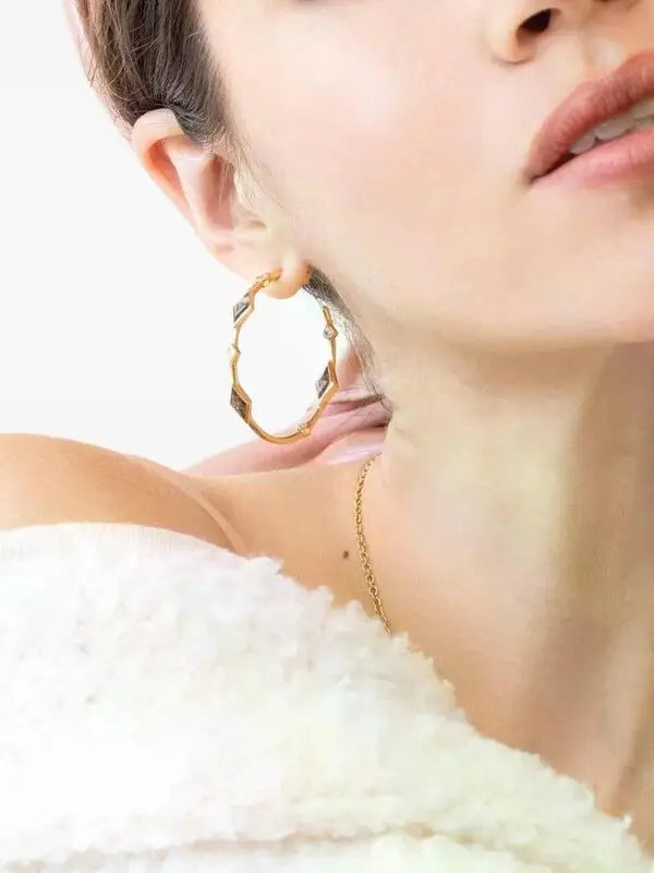Nimo With Love Diamond Hoop Earrings