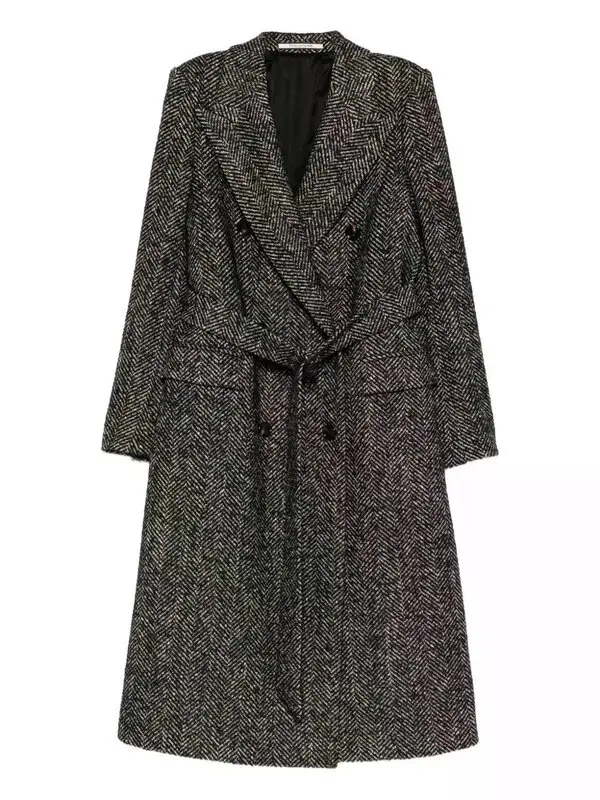 Tagliatore Herringbone Double-breasted Coat