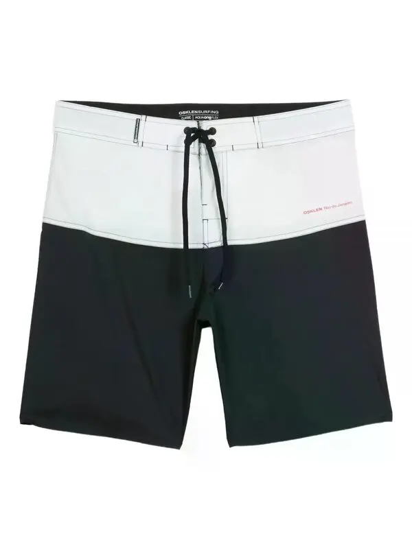 OSKLEN Pacific-border Swim Shorts - Black