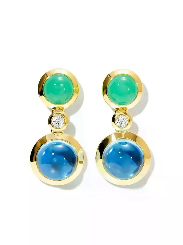 Tamara Comolli 18k Yellow Lagoon Multi-stone Earrings - Gold