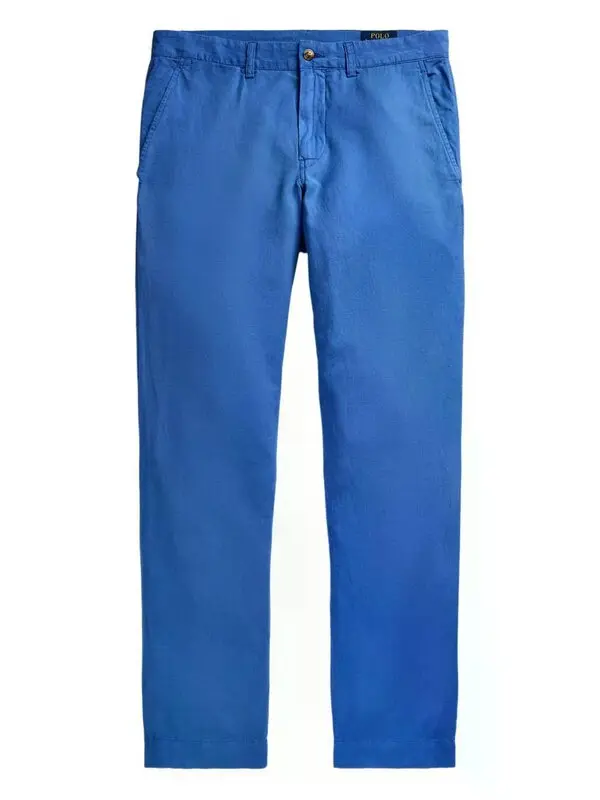 Ralph Lauren Flat-front Trousers - Blue