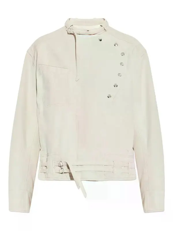 Isabel Marant Timea Buttoned Belted Jacket - Neutrals