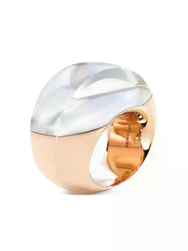 Vhernier 18k Rose Gold Aladino Mother-of-pearl Ring - Pink