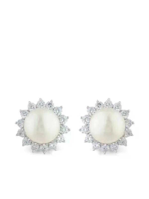 FANTASIA BY DESERIO Halo Earrings - Silver