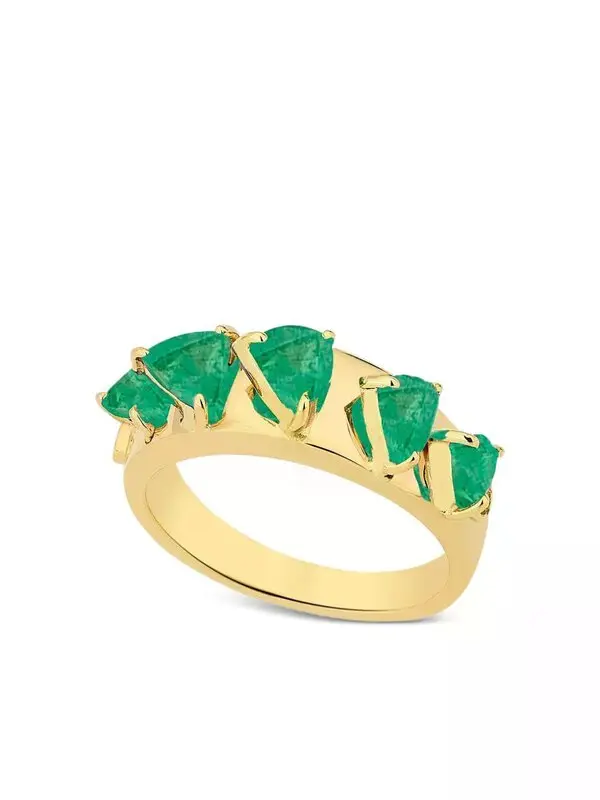 CAROL KAUFFMANN 18kt Yellow Mandala Emerald Ring - Gold