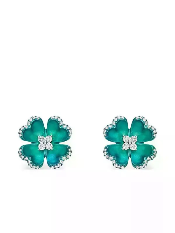 SABOO FINE JEWELS Flower-motif Earrings - Silver