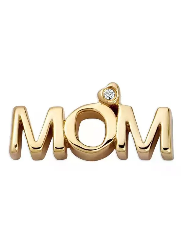 Loquet 18k Yellow Mom Diamond Charm - Gold
