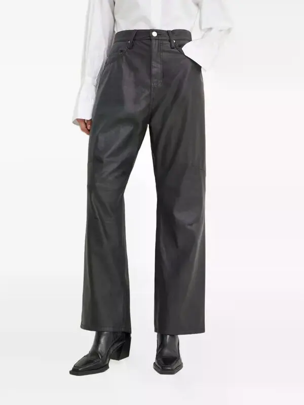 WON HUNDRED Pockets Leather Trousers