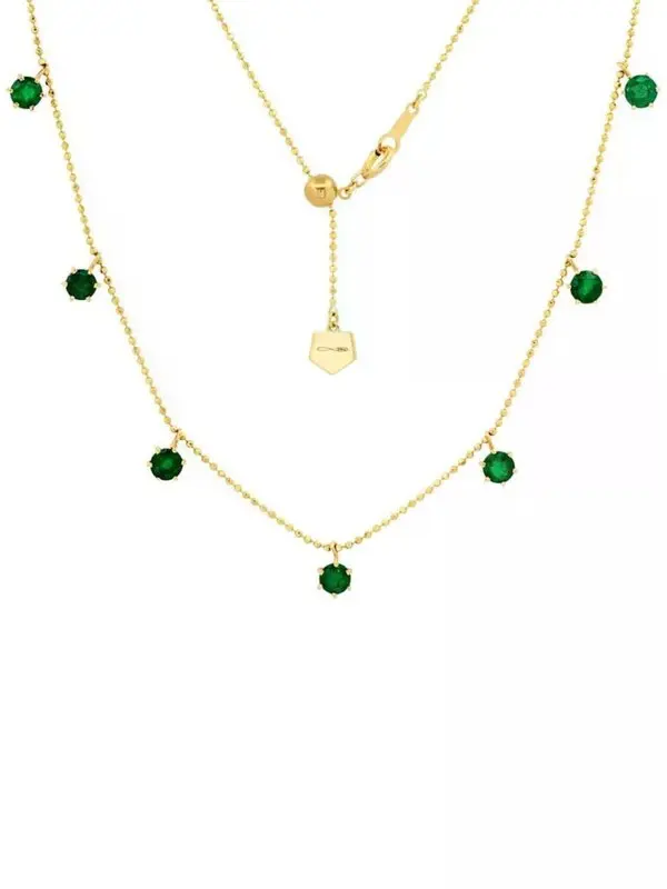 GRAZIELA 18k Yellow Emerald Necklace - Gold