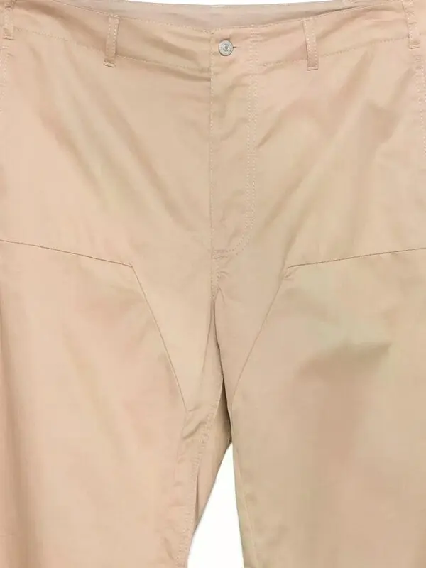 MAISON MARGIELA Single-stitch-logo Trousers - Neutrals