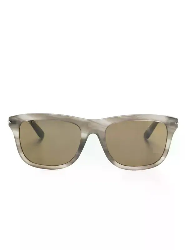 Gucci Tinted Lenses Square Frame Sunglasses - Grey