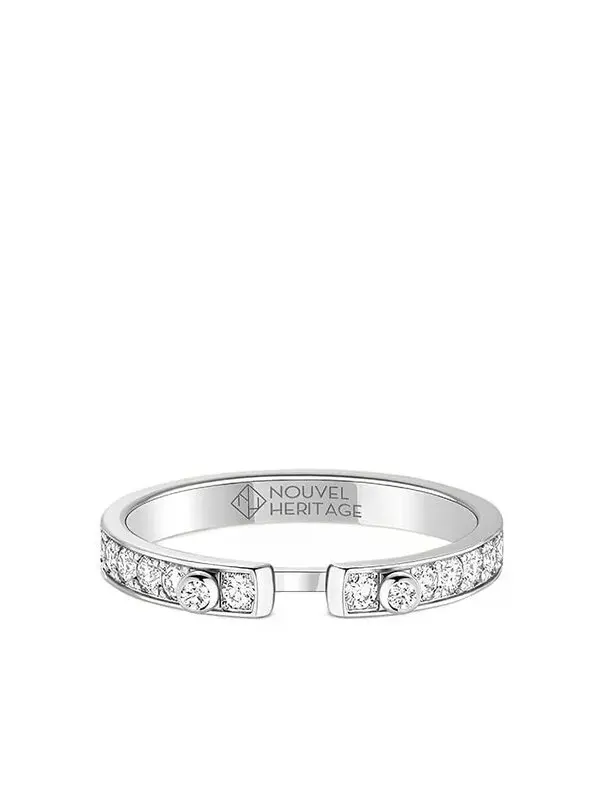 NOUVEL HERITAGE 18k White Gold Eternity Diamond Ring - Silver