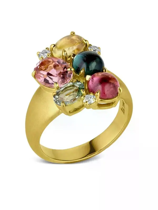 LEIGH MAXWELL 18k Yellow Multi-stone Ring - Gold