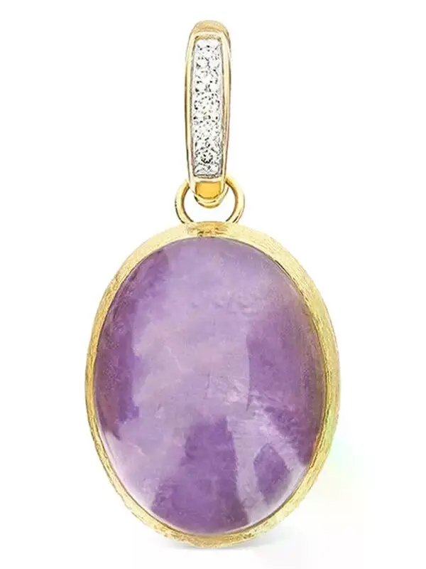 NANIS 18k Yellow Diamond, And Lapidolite Charm - Gold