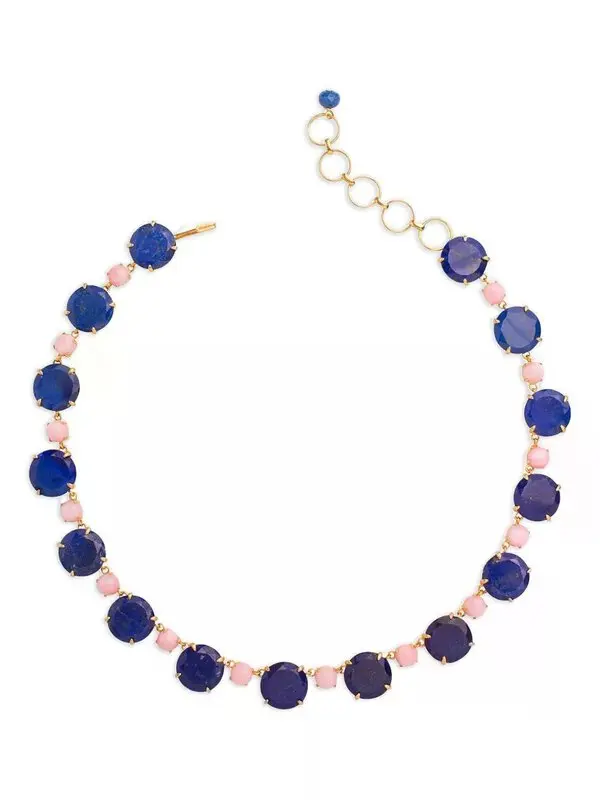 BOUNKIT JEWELRY Lapis Lazuli And Opal Necklace - Gold