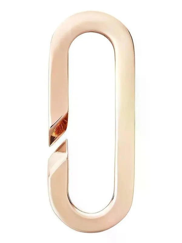 BIZZOTTO GIOIELLI 18kt Gold Paperclip Pendant Necklace - Pink