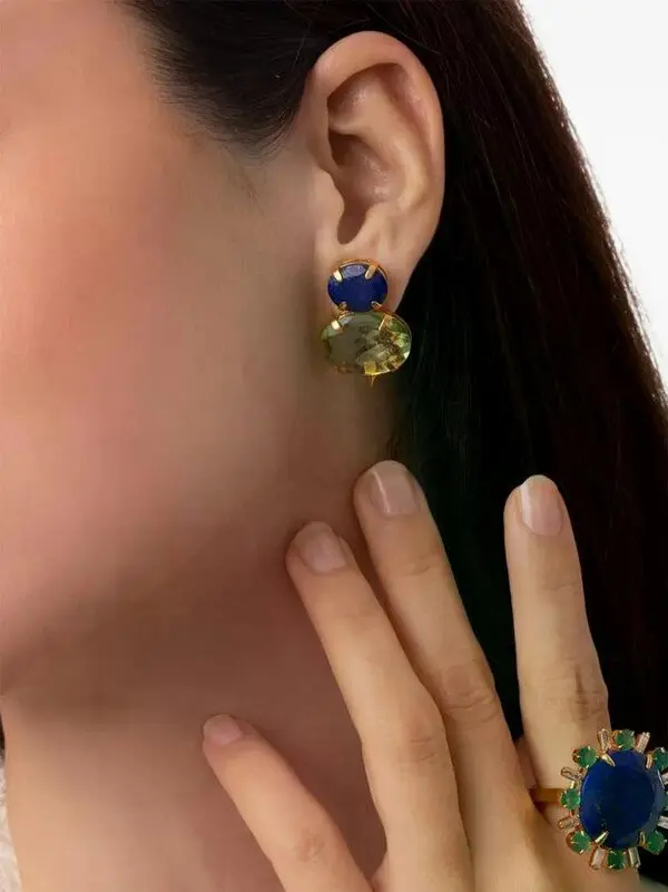 BOUNKIT JEWELRY Quartz Drop Earrings