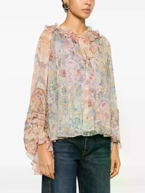Zimmermann Rebellion Blouse - Pink