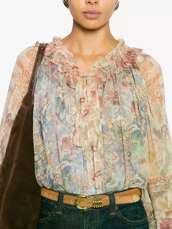 Zimmermann Rebellion Blouse - Pink