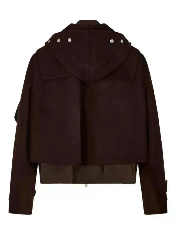 Sacai Toggle-fastening Hooded Jacket