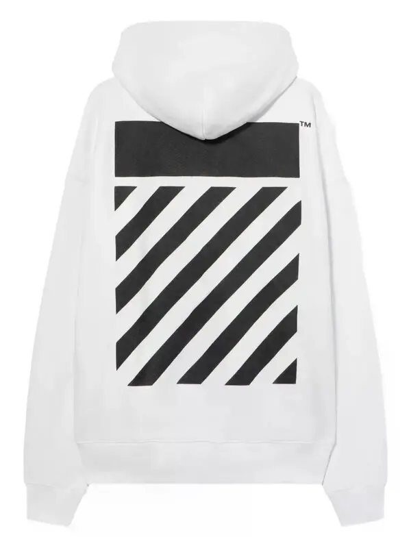 Off-White Diagonal Flannel Hoodie