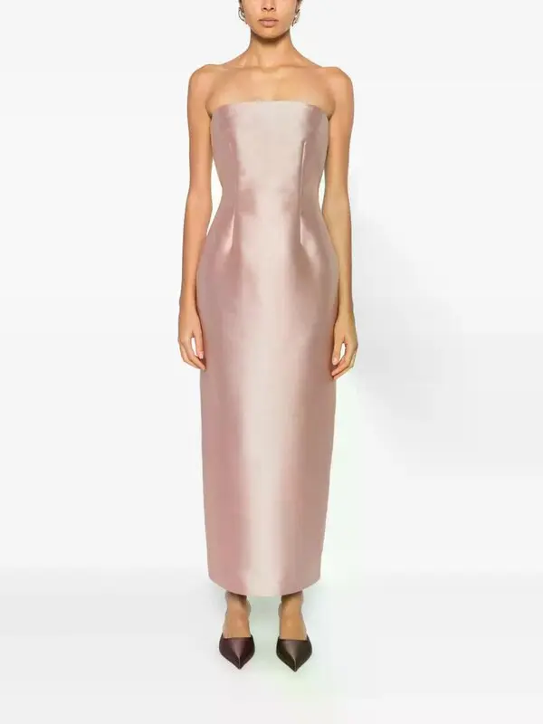 Solace London Renee Strapless Maxi Dress - Pink