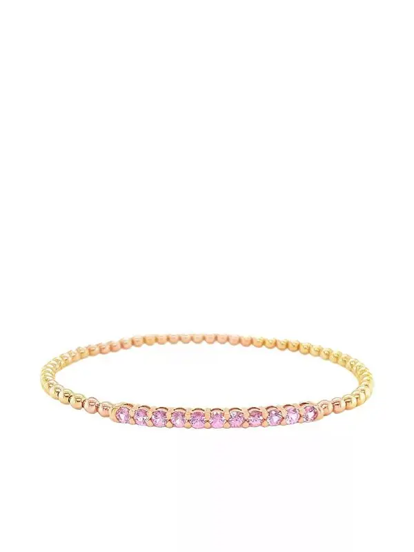 LISA NIK 18k Rose Gold Sapphire Bracelet - Pink