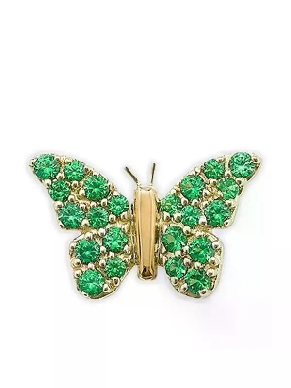 Robinson Pelham 14k Yellow Butterfly Tsavorite Stud Earrings - Gold