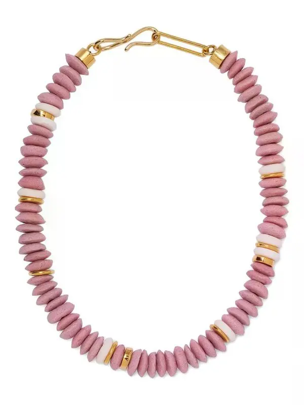 LIZZIE FORTUNATO Laguna Beaded Necklace - Pink