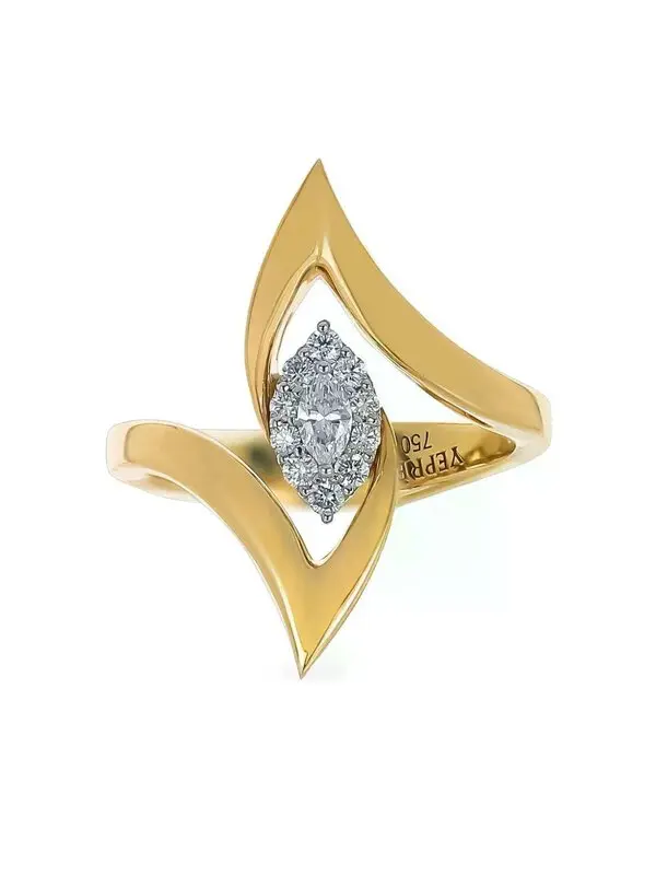 Yeprem 18k White And Yellow Diamond Ring - Gold