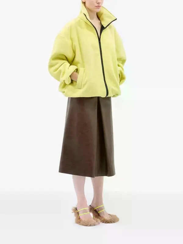 MSGM Zip-fastening Sweatshirt - Yellow