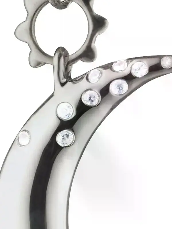 Monica Rich Kosann White Sapphire Dream Moon Pendant
