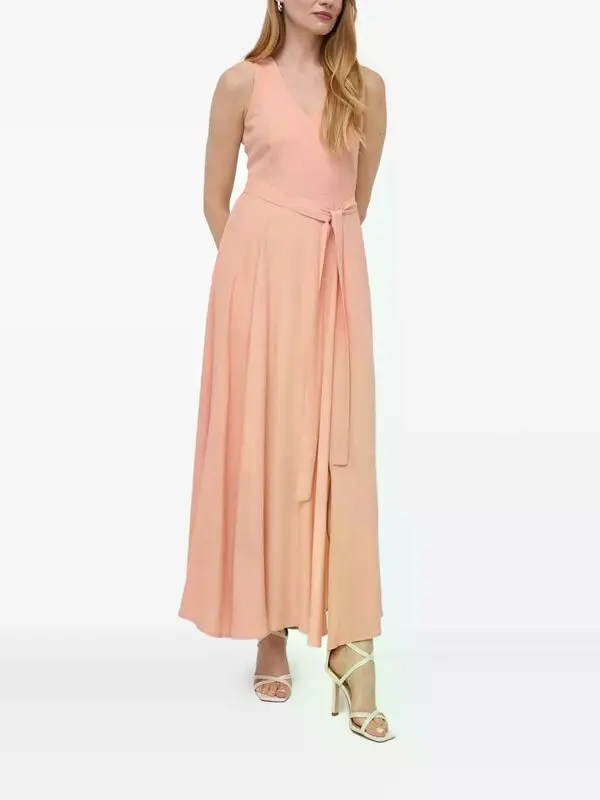 TWINSET V-neck Split Maxi Dress