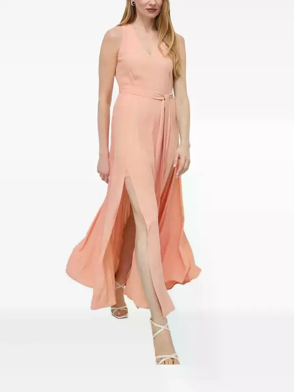 TWINSET V-neck Split Maxi Dress