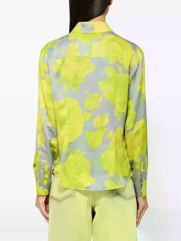 MSGM Floral-detail Shirt