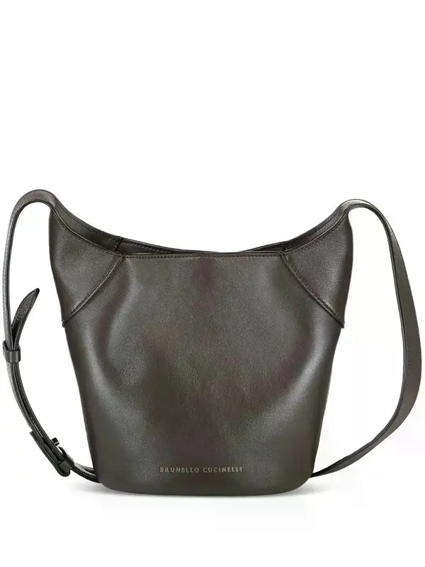 Brunello Cucinelli Leather Bucket Bag