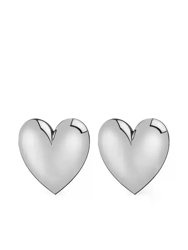 JENNIFER FISHER Small Puffy Heart Earrings - Silver