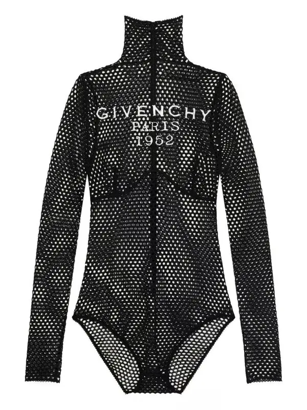 Givenchy Long-sleeve Mesh-effect Body