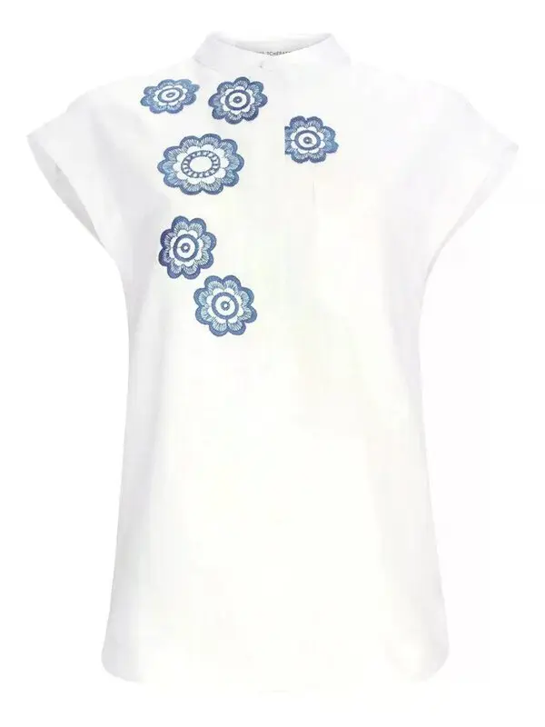 Silvia Tcherassi Adele Floral-embroidery Shirt