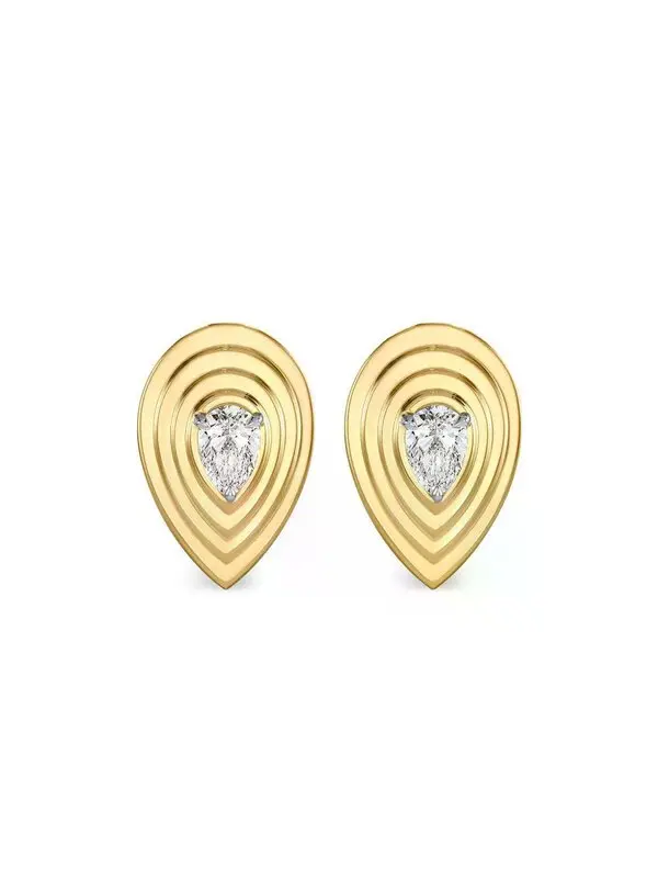 Phillips House 18k Pear Diamond Earrings - Yellow Gold
