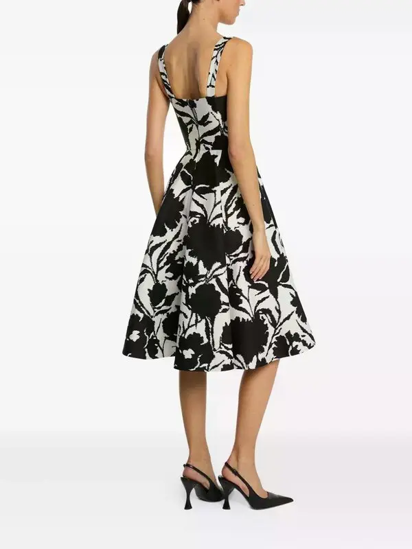 Michael Kors Floral-print Bustier Dress