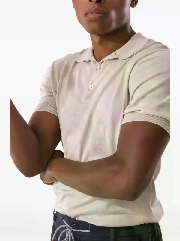 Eleventy Short-sleeved Polo Shirt - Neutrals