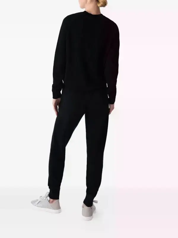 Minnie Rose Crew-neck Cashmere Sweater - Black