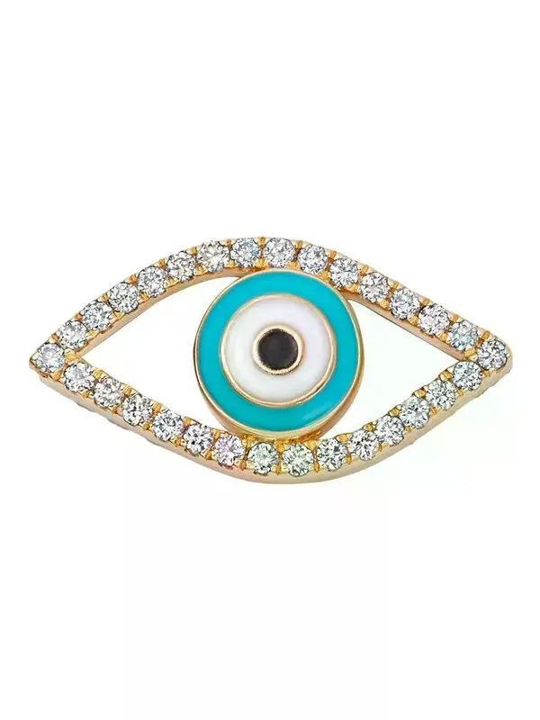 Loquet 18kt Gold Evil Eye Necklace - Yellow