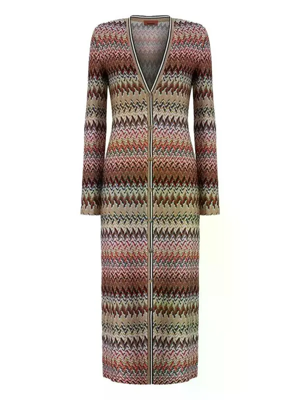 Missoni Chevron-pattern Button-front Cardigan