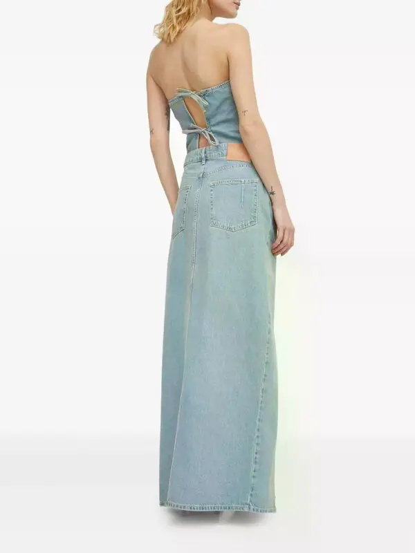 WON HUNDRED Belt-loop Maxi Skirt
