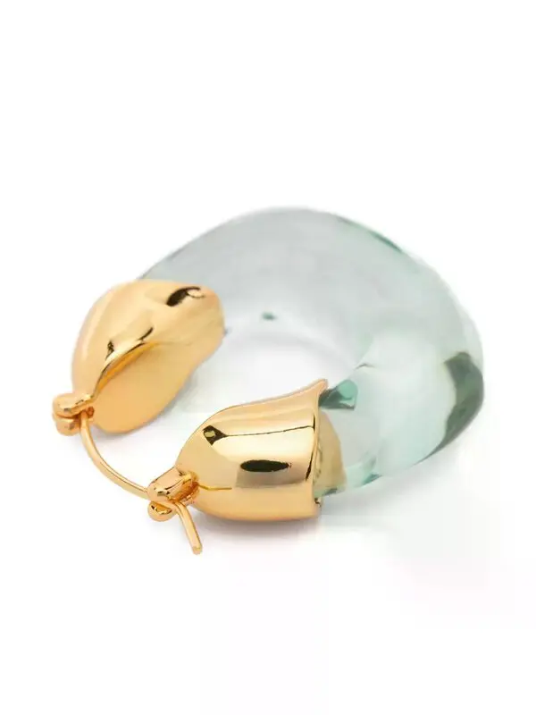 LIZZIE FORTUNATO Mini Organic Hoops Earrings - Blue
