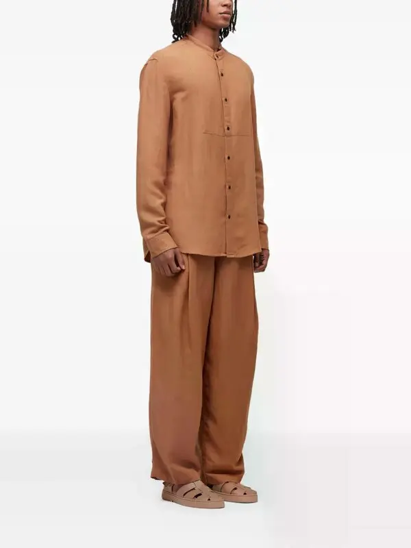 OSKLEN Pleated Linen Trousers