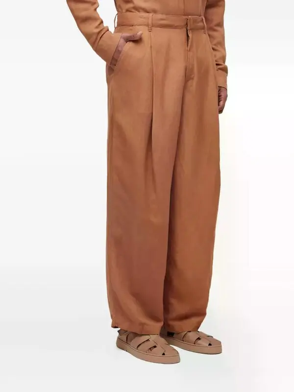 OSKLEN Pleated Linen Trousers