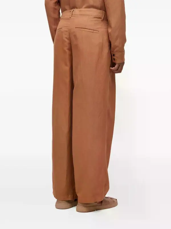 OSKLEN Pleated Linen Trousers